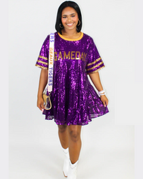 LSU Beaded Purse Strap | Geaux Tigers Beaded Purse Strap – College Dayz ...